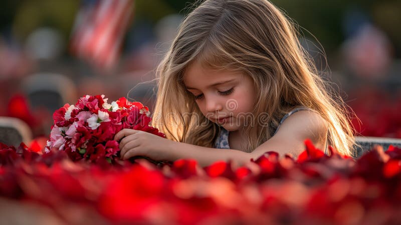 Patriotic Gesture of Remembrance and Respect Stock Image - Image of ...