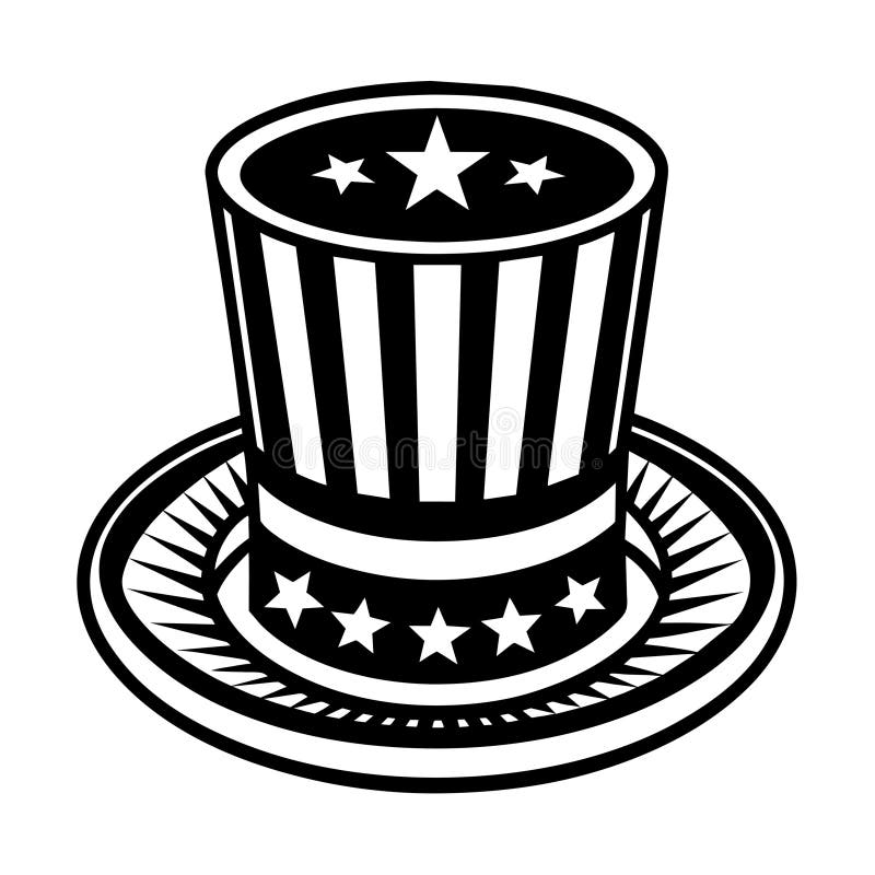 Patriotic-hat vector stock vector. Illustration of graphic - 324146290