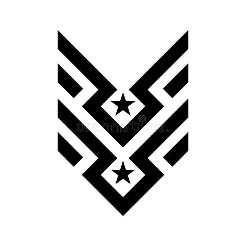 Patriotic Logo Design Template with Military Emblem Style Stock Vector ...