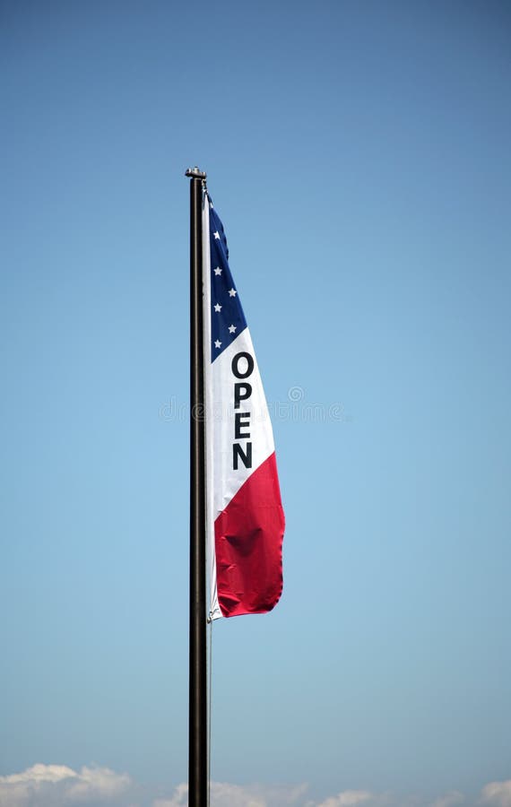 Patriotic open flag stock image. Image of american, model - 1094915