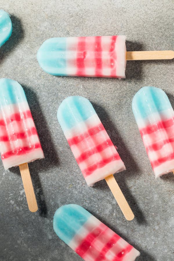 Patriotic Red White and Blue Popsicles Stock Image - Image of popsicles ...