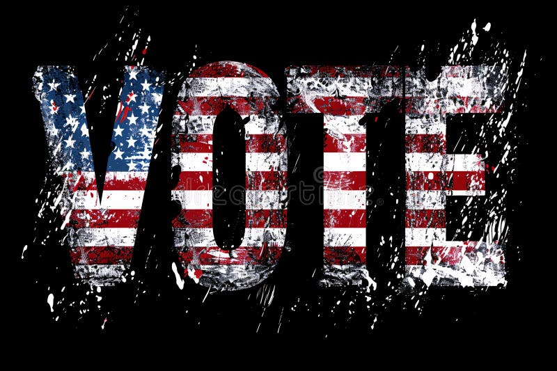Patriotic Voting Encouragement in American Flag Colors Stock Photo ... Patriotic Voting Encouragement in American Flag Colors Stock Photo ...