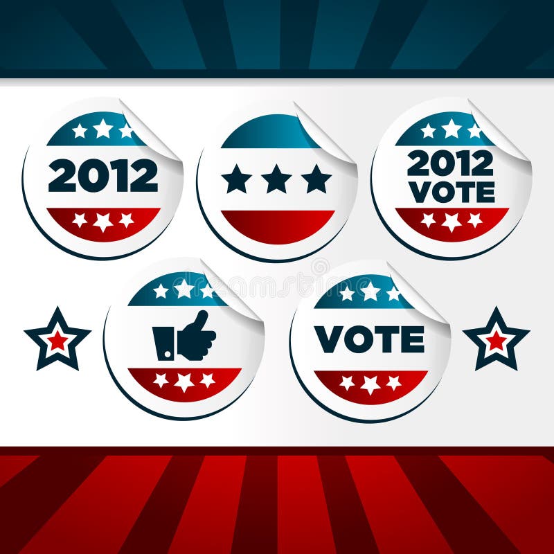 Patriotic Voting Poster stock vector. Illustration of presidential ...