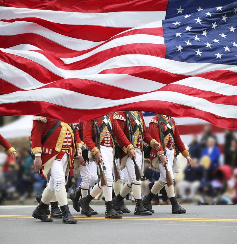 Patriots Day Parade stock photo. Image of flags, flag - 47265060