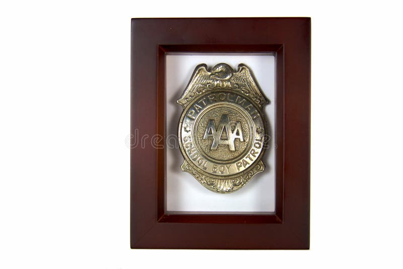Patrol Boy Badge stock photo. Image of patrol, wood, shiny - 8262636