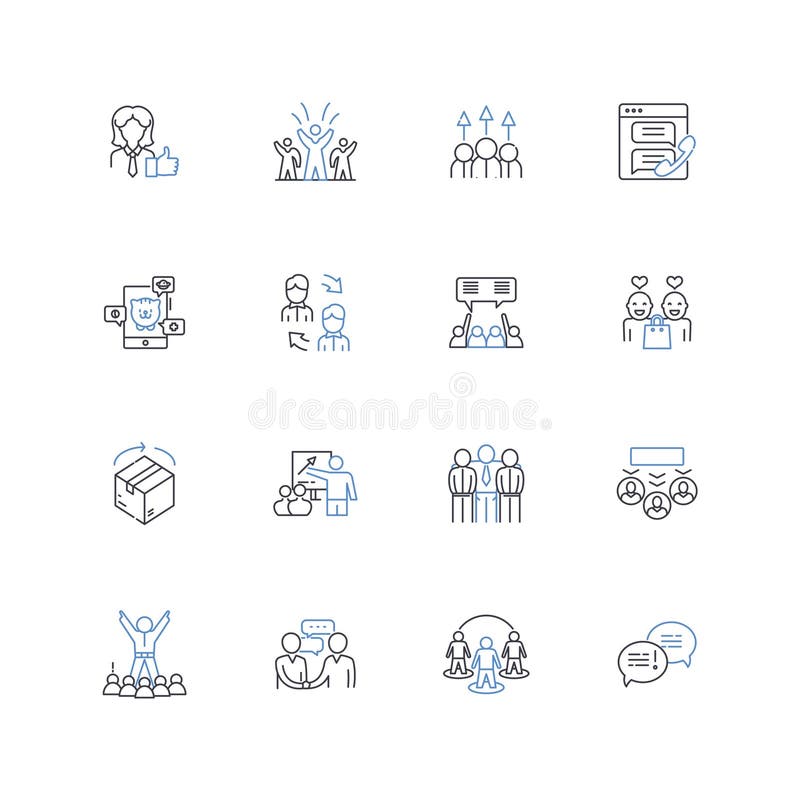 Patron Assistance Line Icons Collection. Helpdesk, Support, Assistance ...