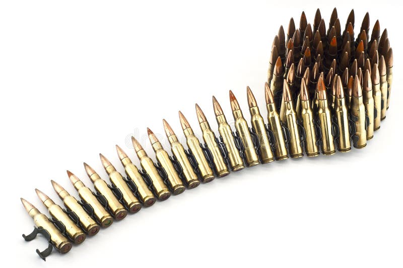 Patrone 7,62 Millimeter-Kaliber. Stockfoto - Bild von voll, rüstung ...