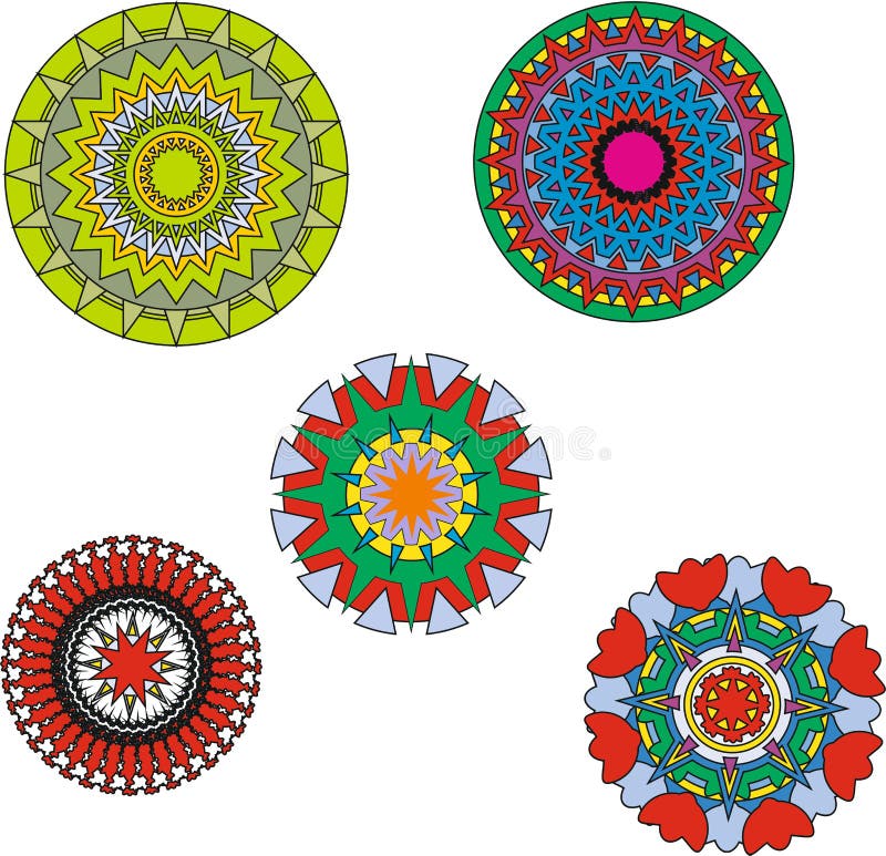 Patronen cirkels vector illustratie. Illustration of embleem - 43343448
