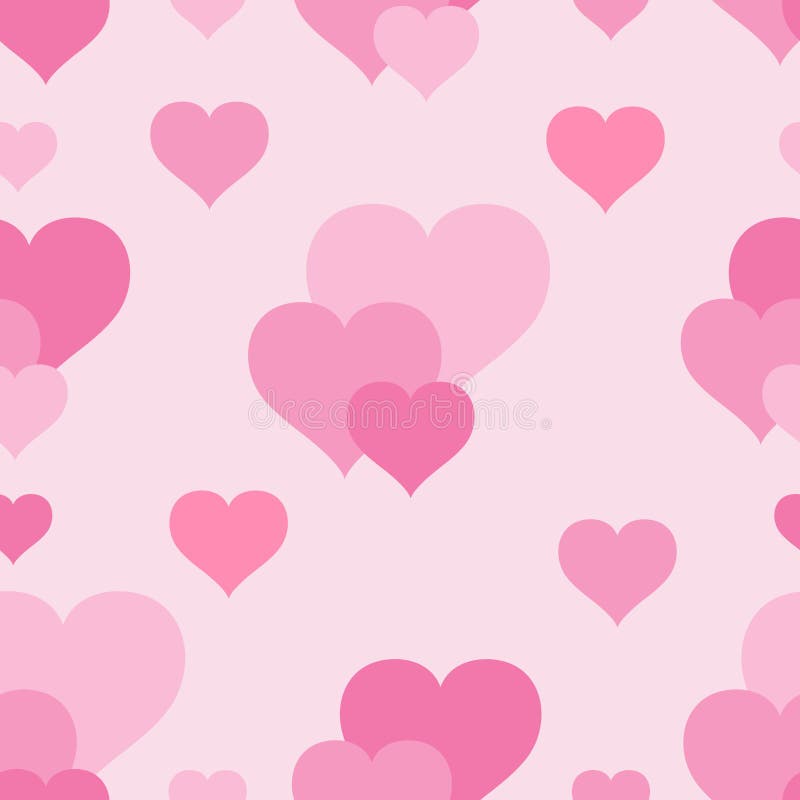 Het Grijze En Roze Patroon Van Het Hart Stock Illustratie ...