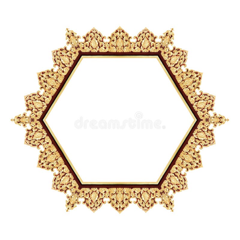 Patroon Van Bloem Gesneden Kader Op Hout Stock Foto - Image of deco ...