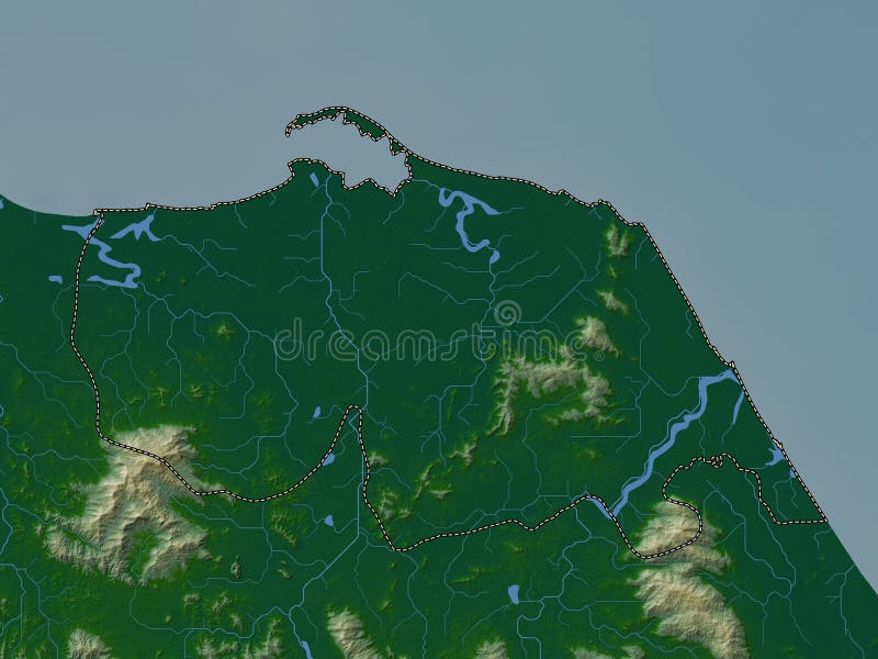 Pattani, Thailand. Physical. No Legend Stock Illustration ...