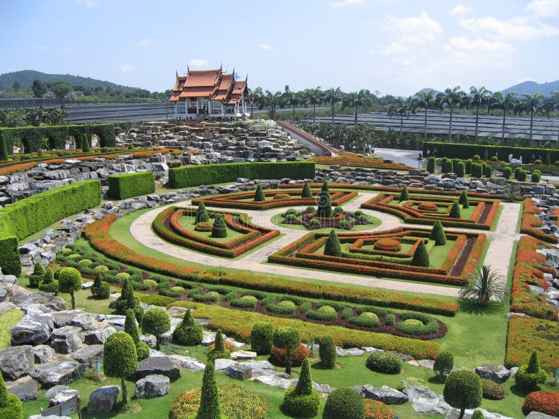 Pattaya. a Botanical Garden of Nong Nuch Stock Photo - Image of trees ...