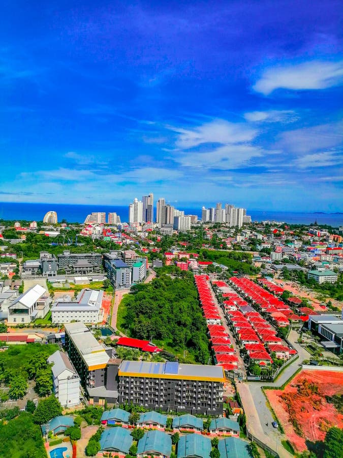 Pattaya Scenic View, Thailand Stock Photo - Image of suburb, screenshot ...