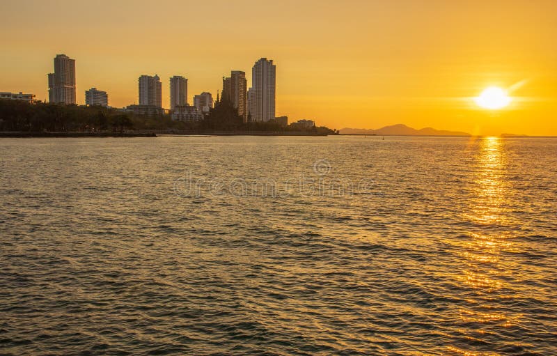 Pattaya Thailand Asia during the Sunset Timeline Stock Photo - Image of ...