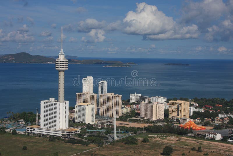 Pattaya tower stock photo. Image of landmark, building - 58200662