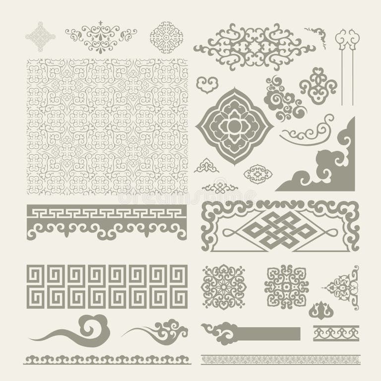 Auspicious Patterns Stock Illustrations – 4,395 Auspicious Patterns ...