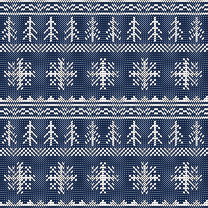 Seamless Fair Isle Knitted Pattern. Festive and Fashionable Sweater ...