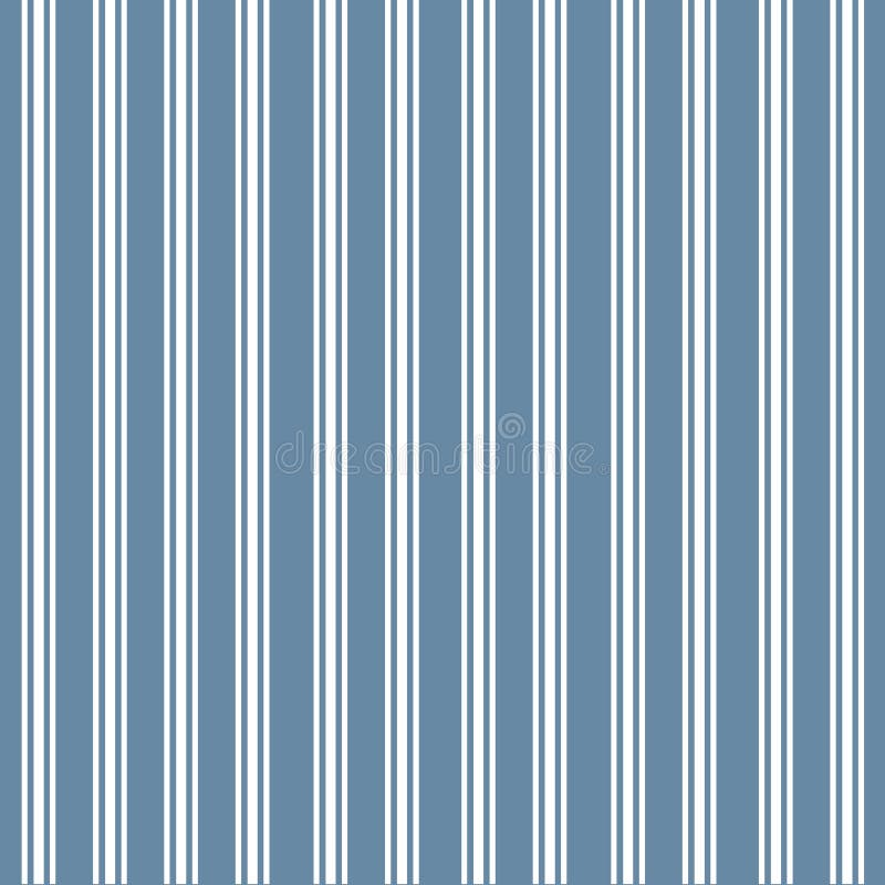 Pinstripe Seamless Pattern, Blue and White Stock Illustration ...