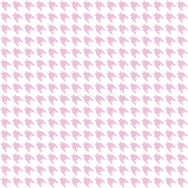 Houndstooth Seamless Pattern, Pink White Stock Illustration ...