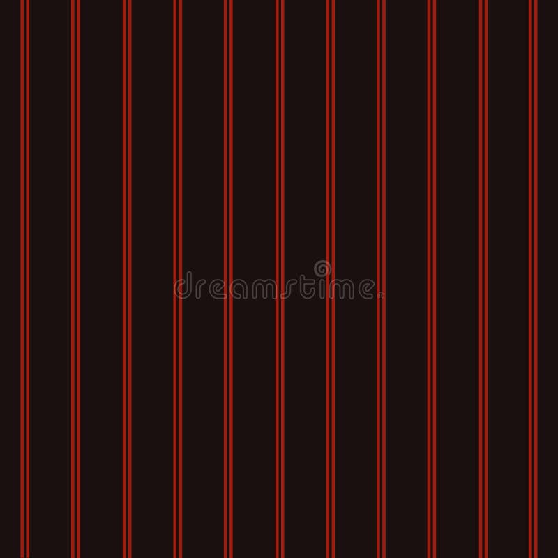 Double Stripe Seamless Pattern, Red and Black Stock Illustration ...