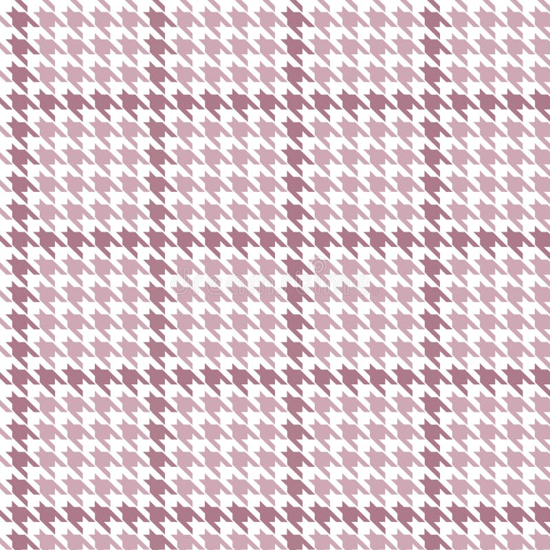 Houndstooth Seamless Pattern, Pink, White, Stock Illustration ...