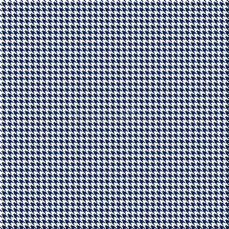 Houndstooth Seamless Pattern, Blue and White, Stock Illustration ...