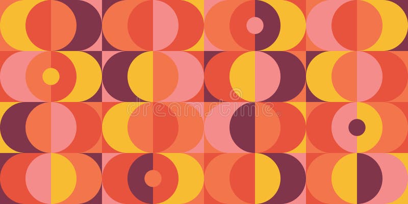 Groovy 1960s Mod Pattern, Retro 60s Background, Seamless Geometric ...