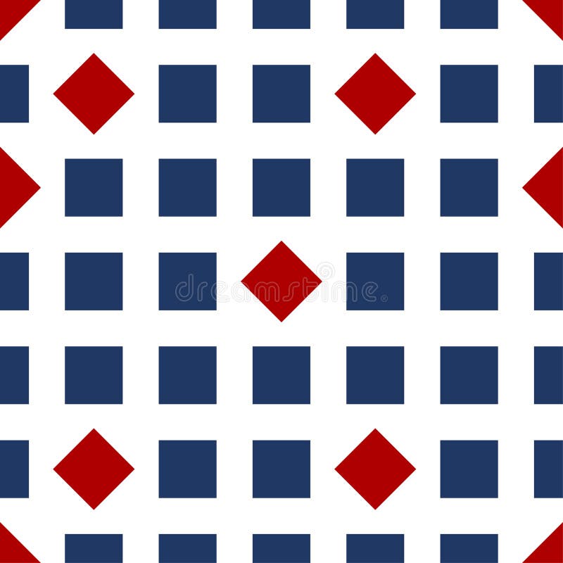 Seamless Geometric Pattern, Blue Diamond Checkerboard Repeat Pattern ...