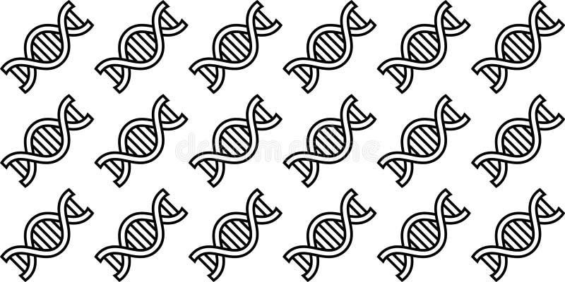 Genes Outline Pattern stock vector. Illustration of genome - 332852682