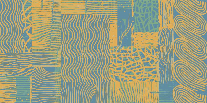 Abstract Ethnic Disorganised Brush Lines Stock Illustrations – 1 ...