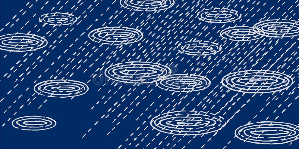 Circle Waves and Ripples from Raindrops, Japanese and Ethnic Style ...