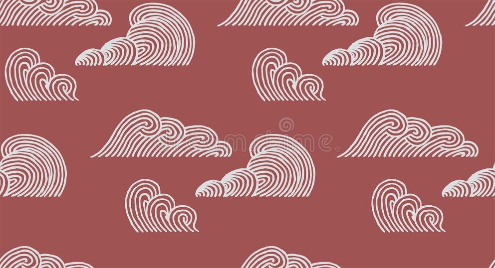 Simple Japanese Waves Pattern Stock Illustrations – 917 Simple Japanese ...