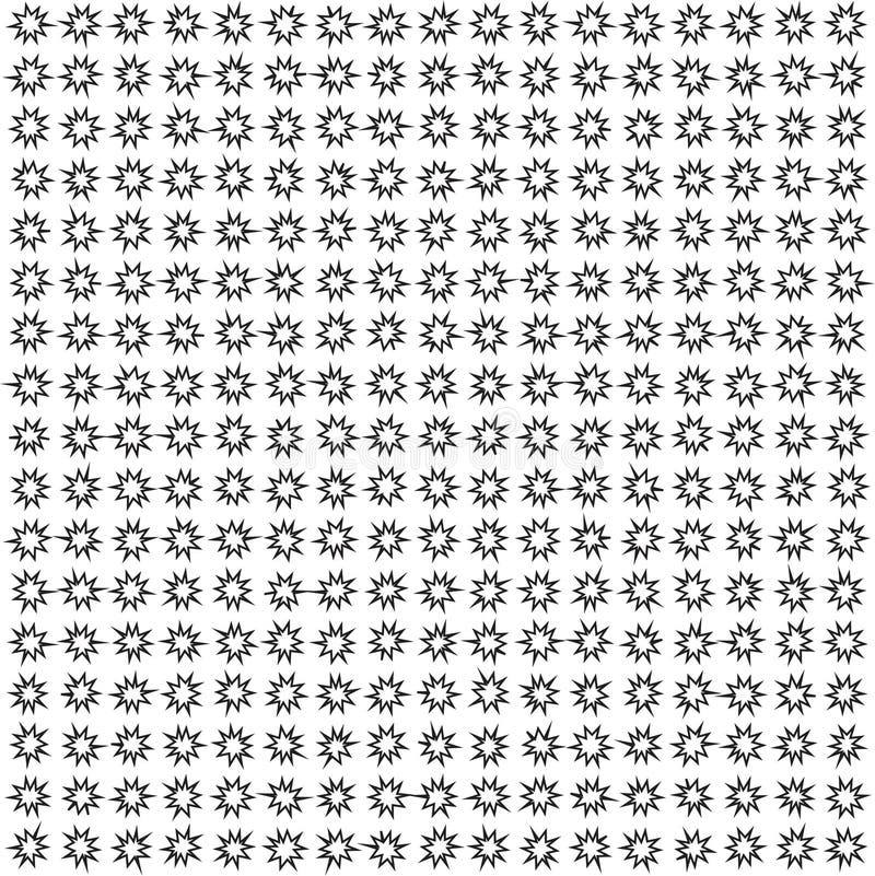 Pattern with Abstract Black Asterisks Stock Vector - Illustration of ...