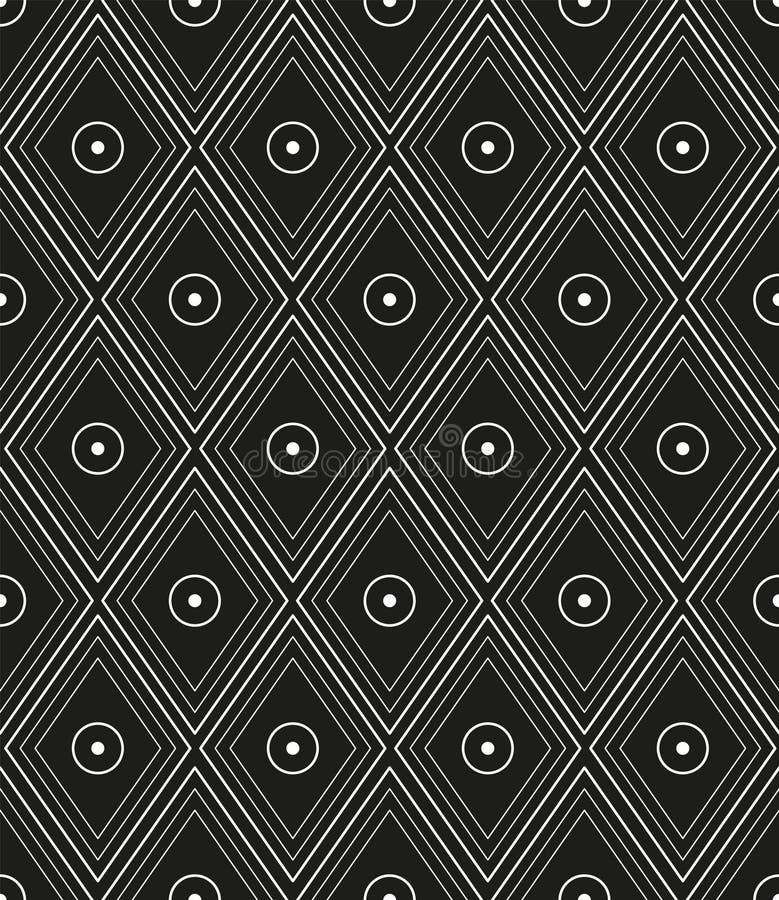 Pattern Abstract Chevron Style Network Decorative Ornament Black and ...