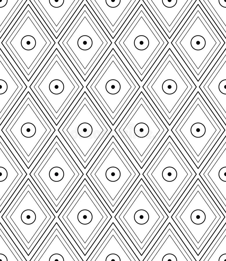 Pattern Abstract Chevron Style Network Decorative Ornament Black and ...