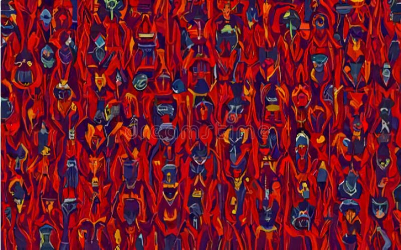 The Pattern- Abstract Colorful Digitally Painted Artwork Stock ...