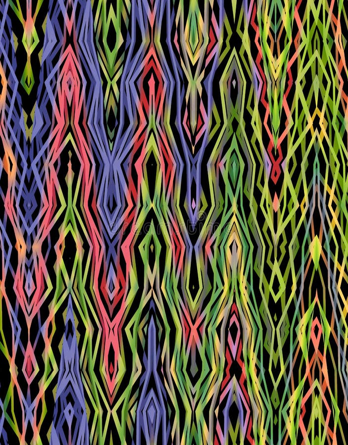 Pattern Abstract, Multi Line, Line Geometric Design, Black Ground Stock ...