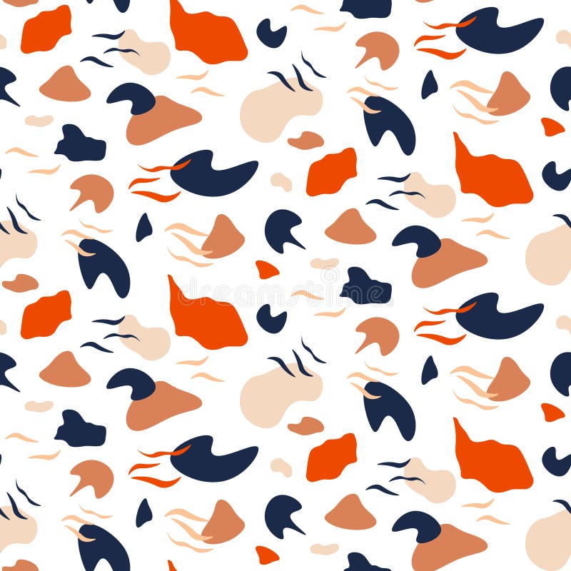 Pattern with Abstract Multicolored Figures. Stock Vector - Illustration ...