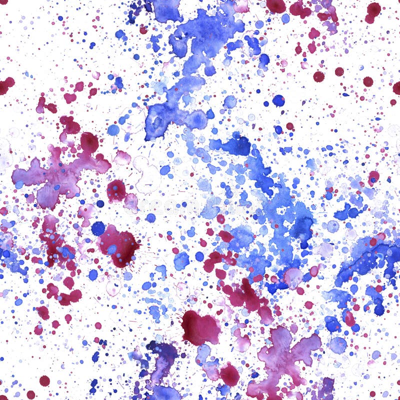 Pattern Abstract Paint Spots on White Background. Color Watercolor ...