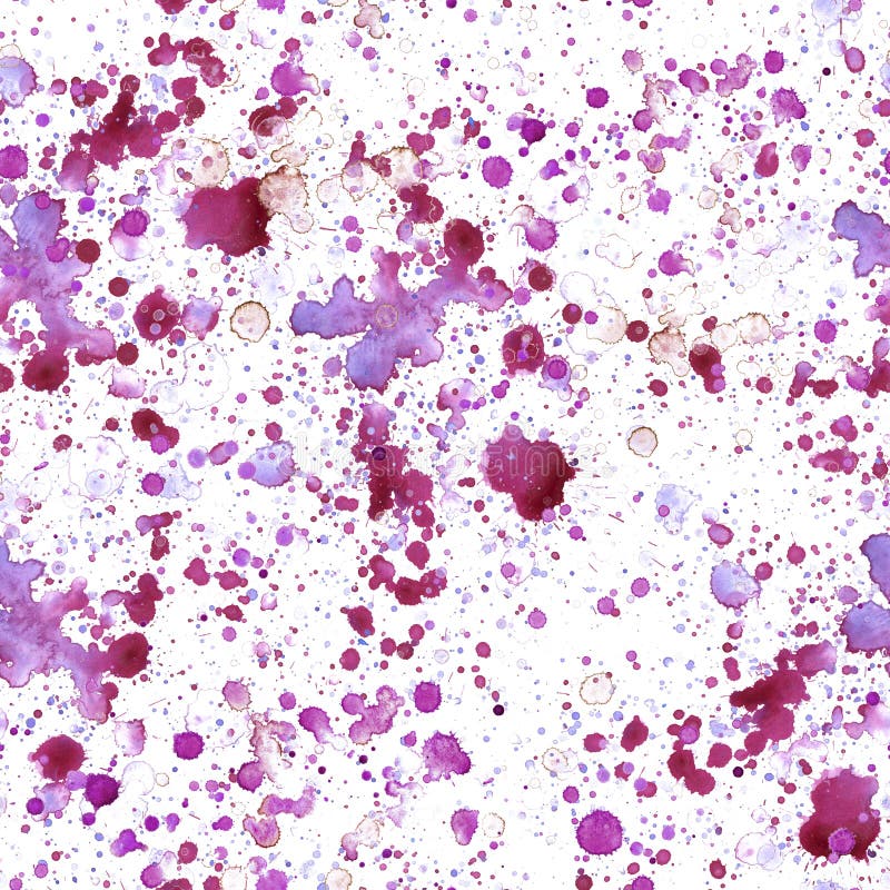 Pattern Abstract Paint Spots on White Background. Color Watercolor ...