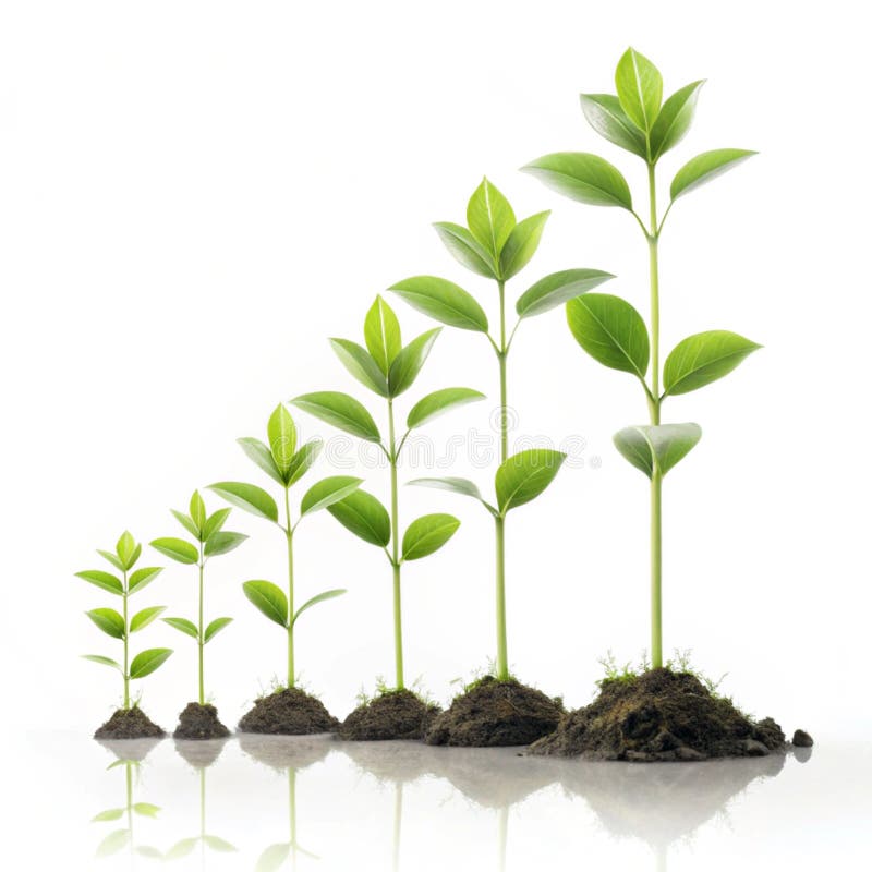 Abstract Plant Growth stock illustration. Illustration of nature ...