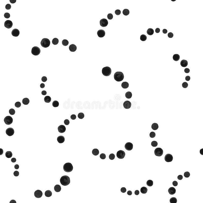 Pattern Abstract Seamless Points of Black Color Stock Vector ...