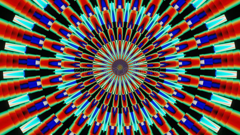 Pattern Abstract Sun with Multi-colored Divergent Rays Stock Video ...