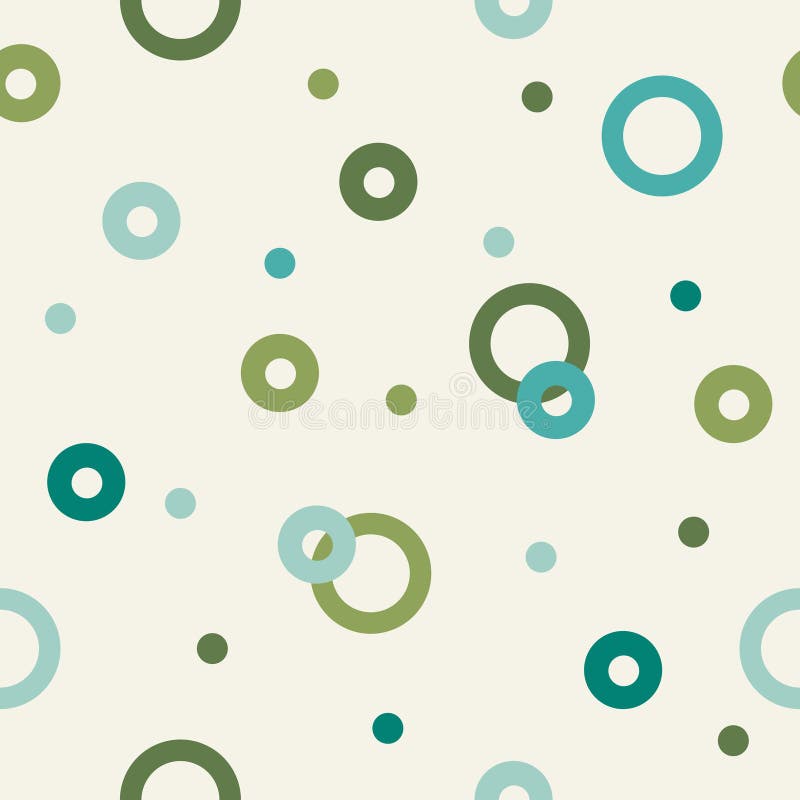 Pattern Abstraction Circles and Rings in Retro Flat Style for Fabric ...