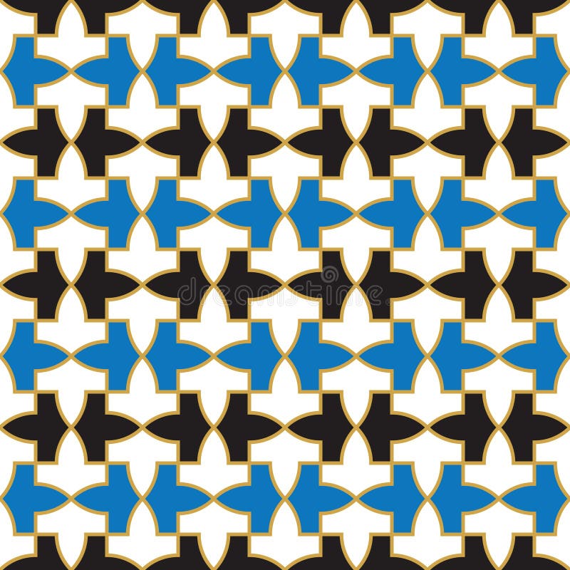 Pattern from the Alhambra Palace Stock Vector - Illustration of ...