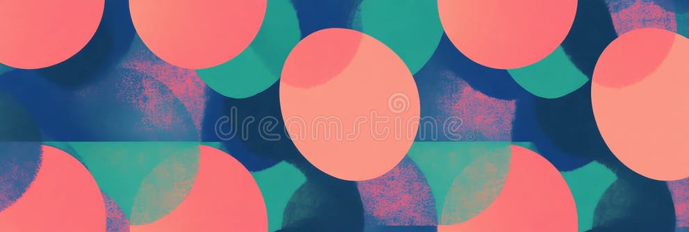 Pattern of Alternating Circles and Triangles Creating Rhythmic Effects ...