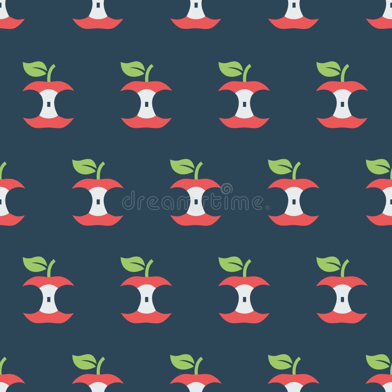 Simple Vector Illustration with Ability To Change. Pattern with Apple ...
