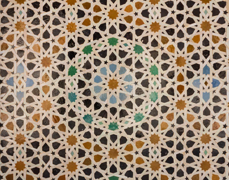 Moroccan Zellige Tile Pattern Stock Photo - Image of mosque, ethnic ...