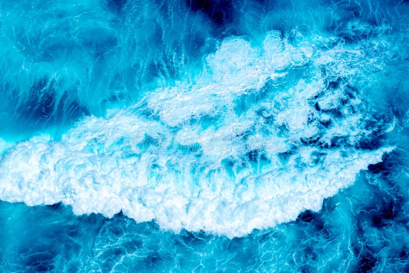 Pattern of Ariel View Waves. the Viewpoints at Kelingking Secret Stock ...