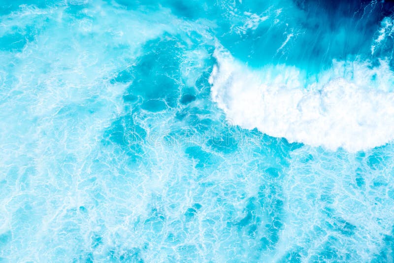 Pattern of Ariel View Waves. the Viewpoints at Kelingking Secret Stock ...